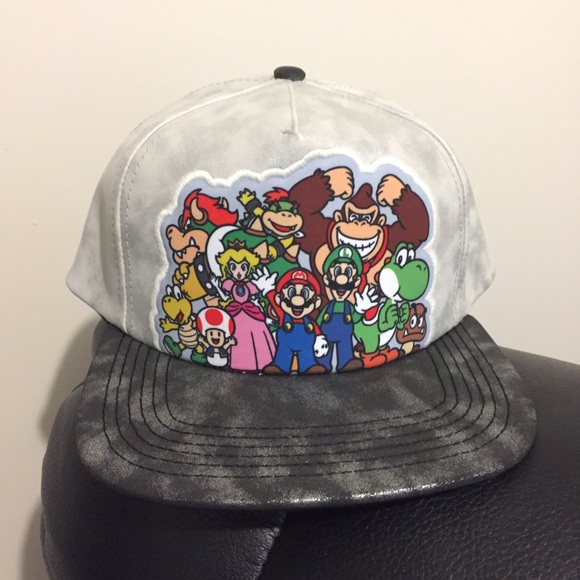 Nintendo | Accessories | Rare Super Mario Snapback Hat | Poshmark